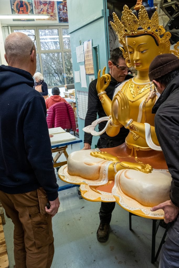 Shipping the Statues for Mexico Temple - Kadampa Buddhism